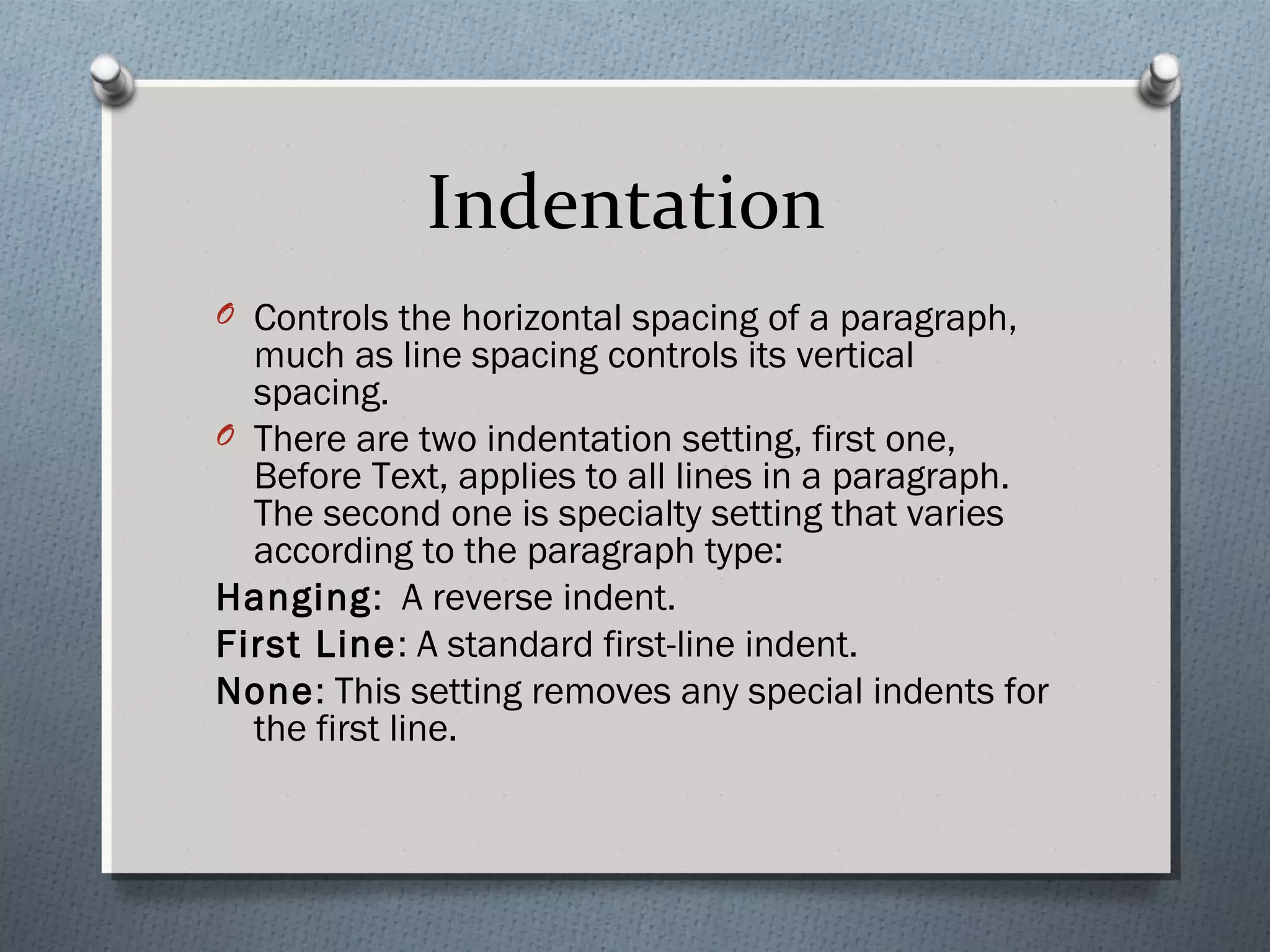 Presentation basic formatting | PPT