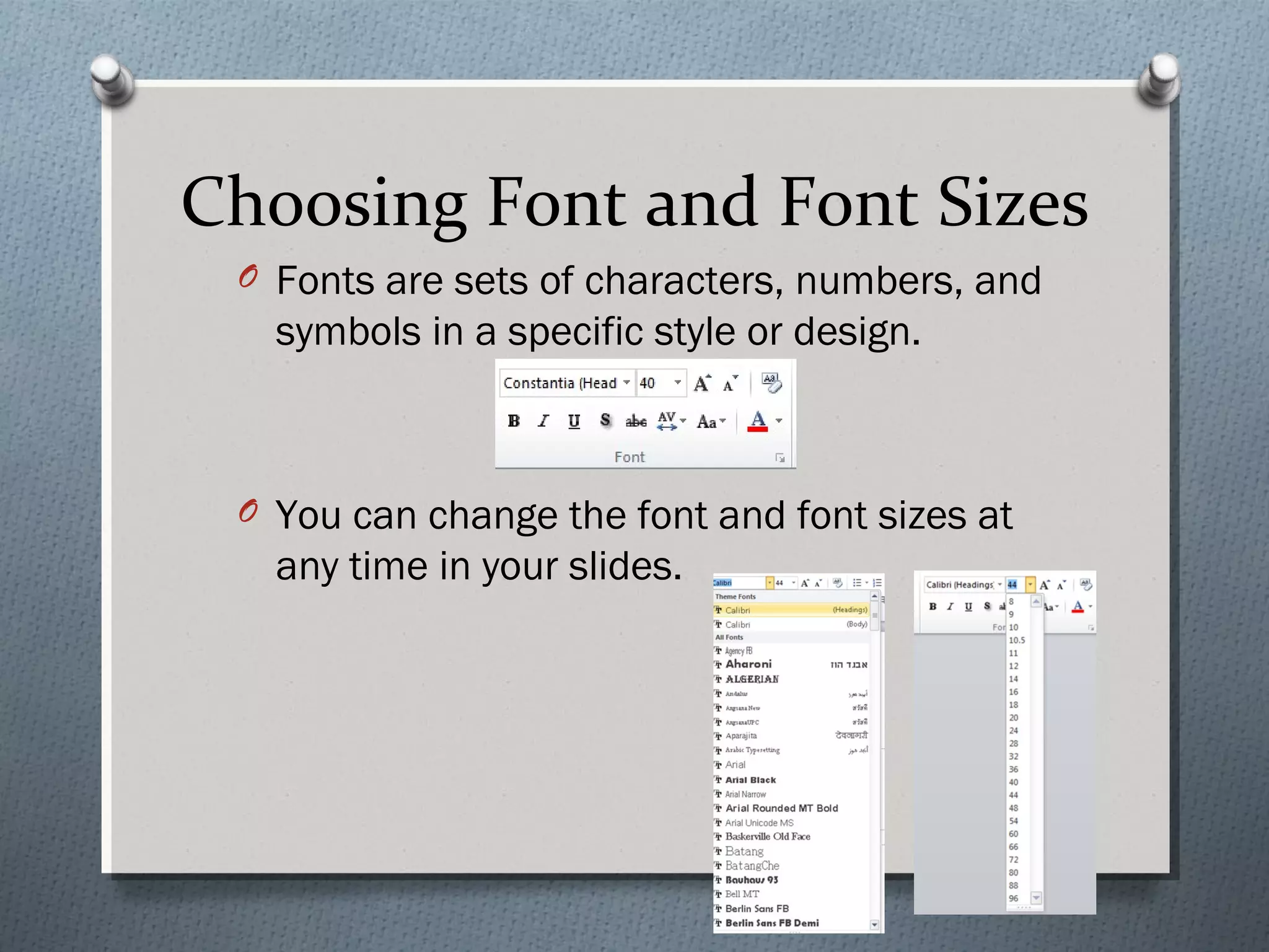 Presentation basic formatting | PPT