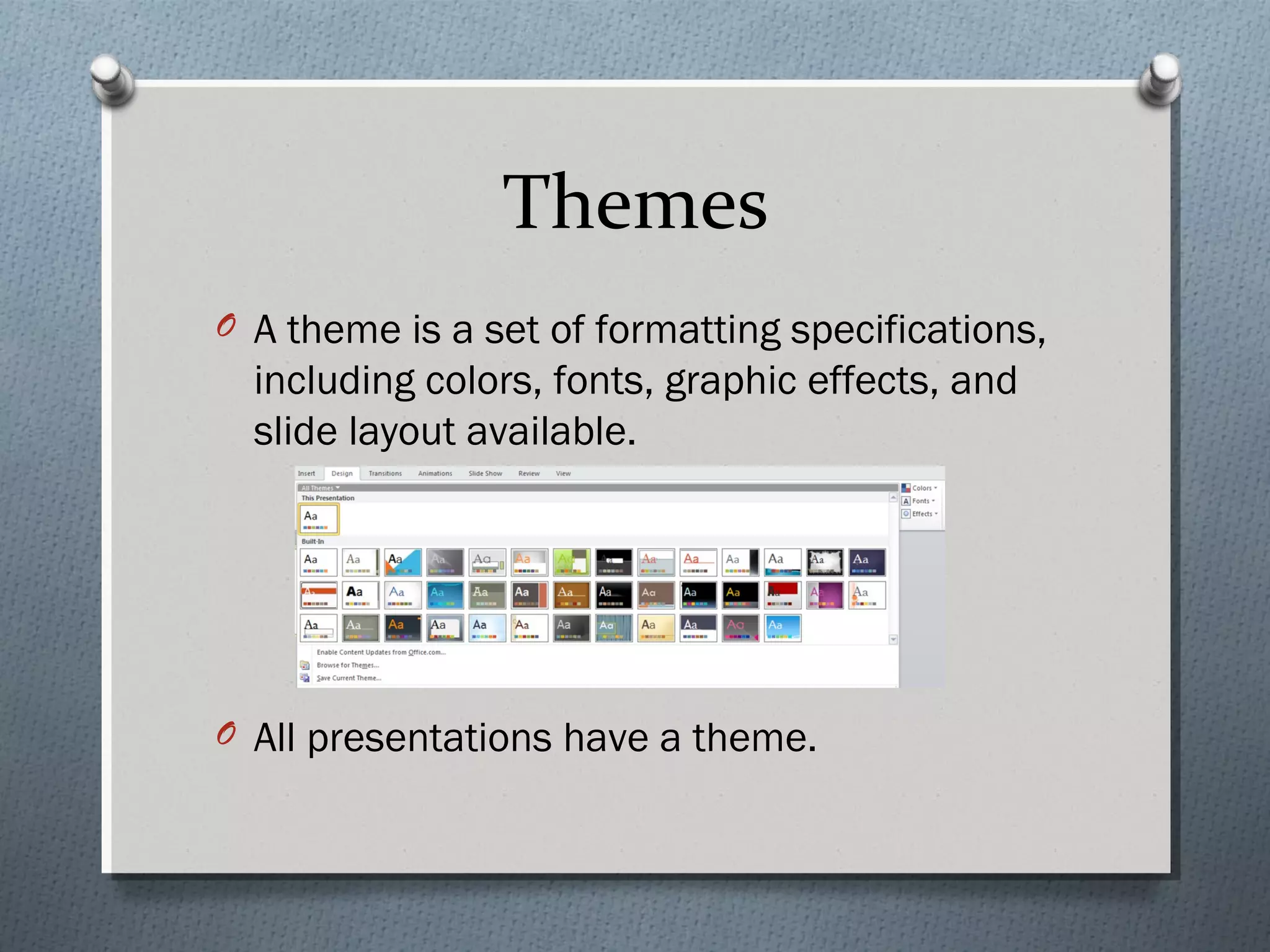 Presentation basic formatting | PPT
