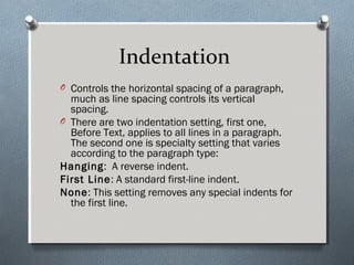 Presentation basic formatting | PPT