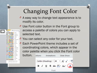Presentation basic formatting | PPT