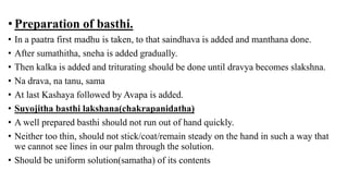 BASTI IN AYURVEDA | PPTX