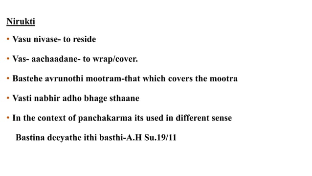 BASTI IN AYURVEDA | PPTX