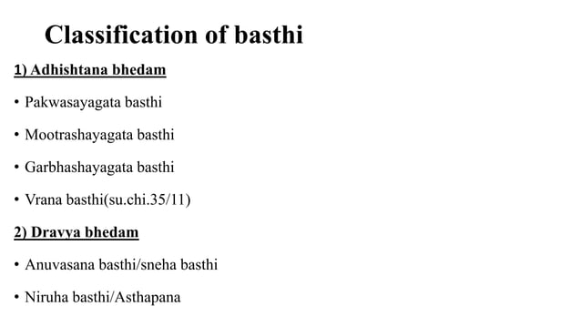 BASTI IN AYURVEDA | PPTX