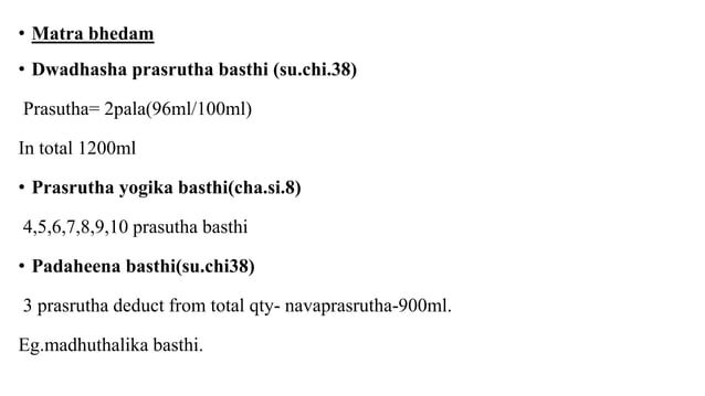 BASTI IN AYURVEDA | PPTX