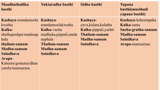 BASTI IN AYURVEDA | PPTX