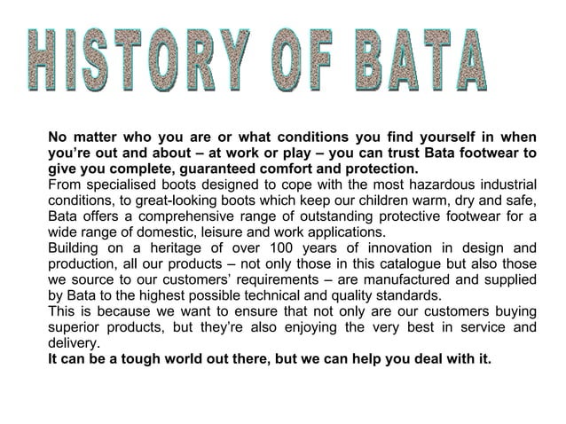 Presentation Bata | PPT