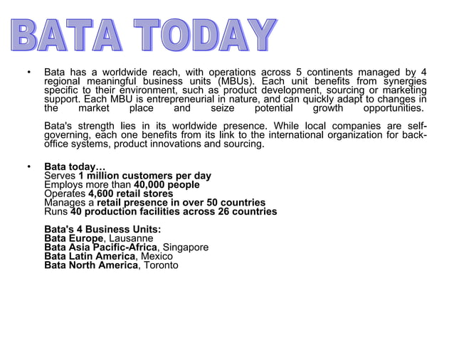 Presentation Bata | PPT