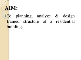 Analysis and design of residential building | PPTX | Civil Engineering ...