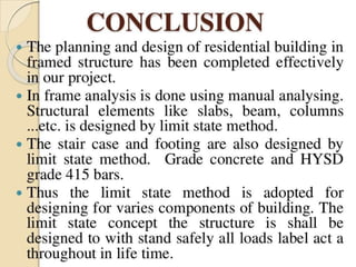 Analysis and design of residential building | PPT