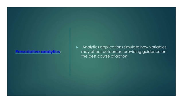 Business analytics | PPT