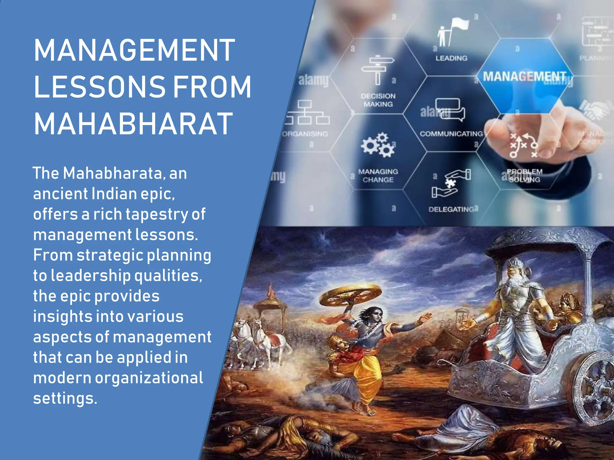 Management lessons from Mahabharata | PPTX