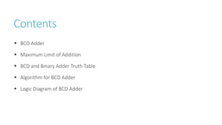Presentation bcd adder | PPT