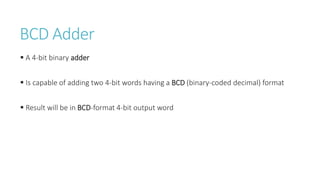 Presentation bcd adder | PPT