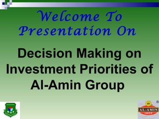 Presentation BCG Matrix al amin group | PPT