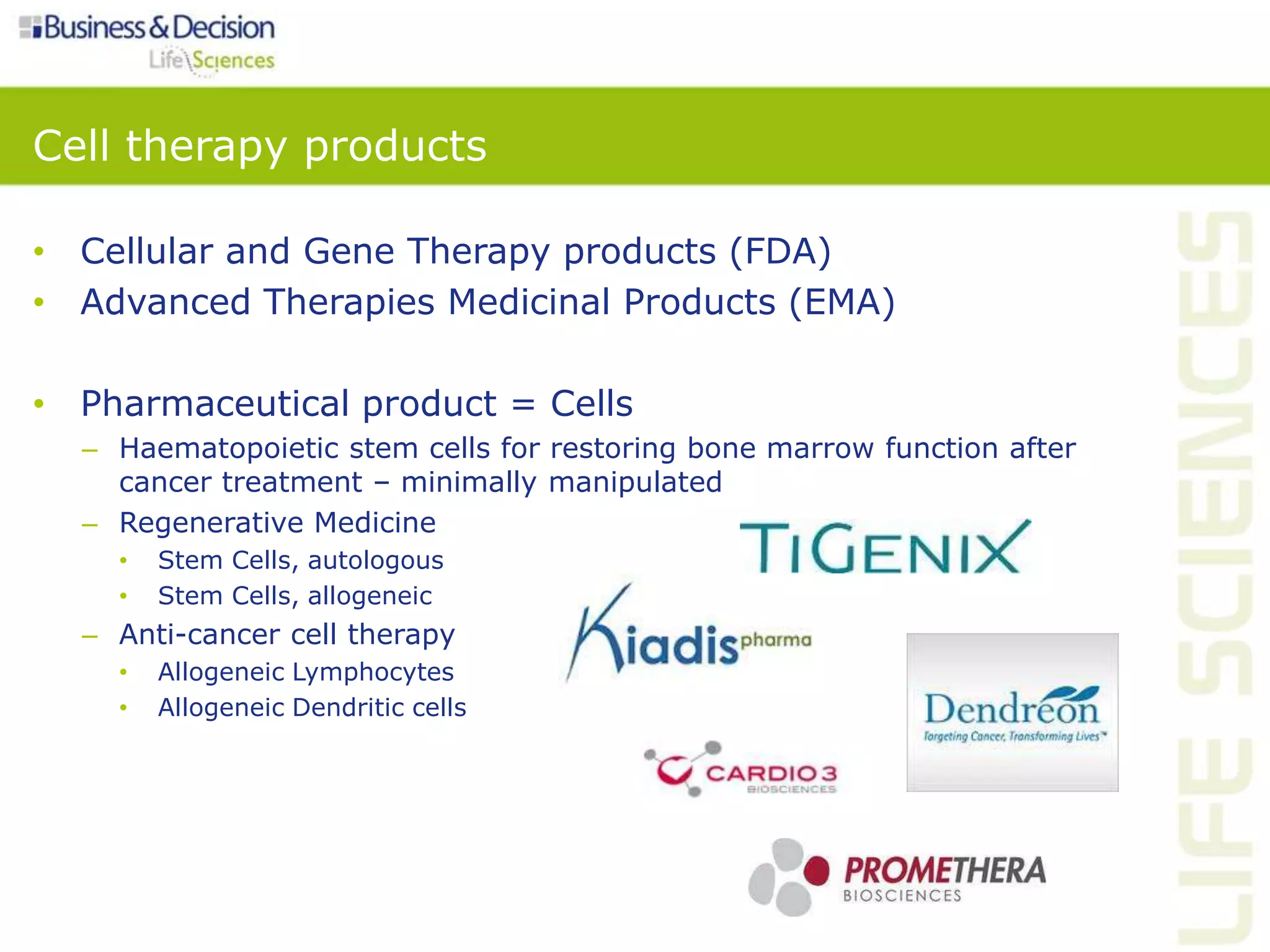 QC Method Validation for Biologicals vs Cell Therapy products (ATMP) | PPT