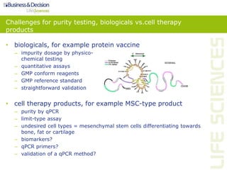 QC Method Validation for Biologicals vs Cell Therapy products (ATMP) | PPT
