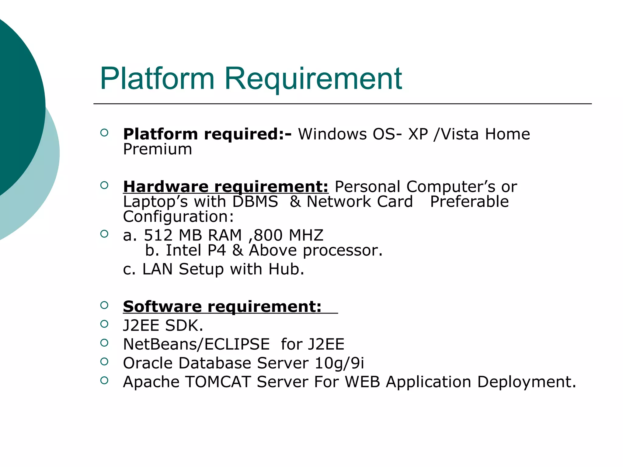 Presentation: Project Preliminary | PPT | Databases | Computer Software and Applications