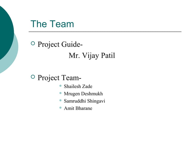 Presentation: Project Preliminary | PPT