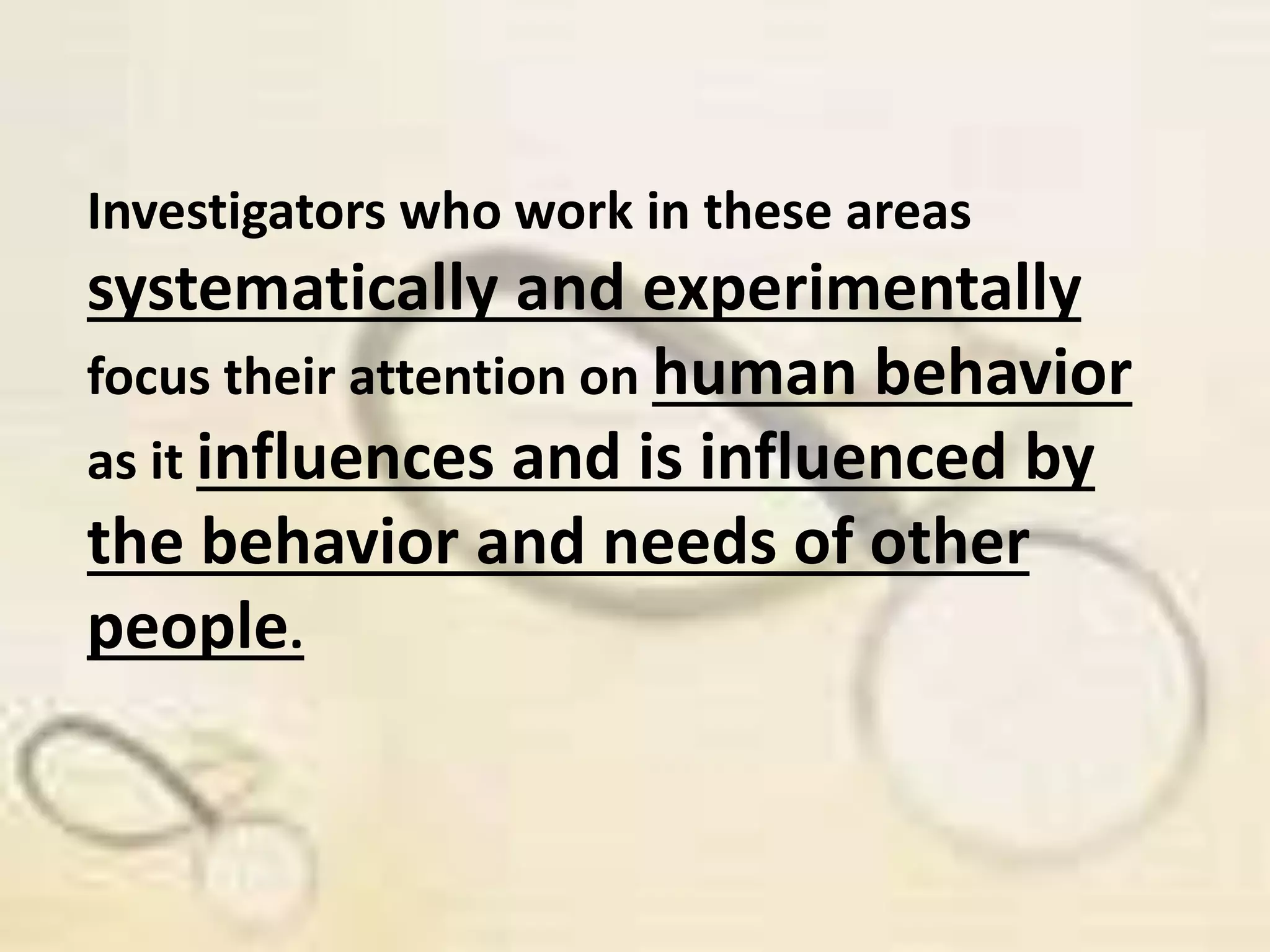 Presentation behavioral sciences | PPTX