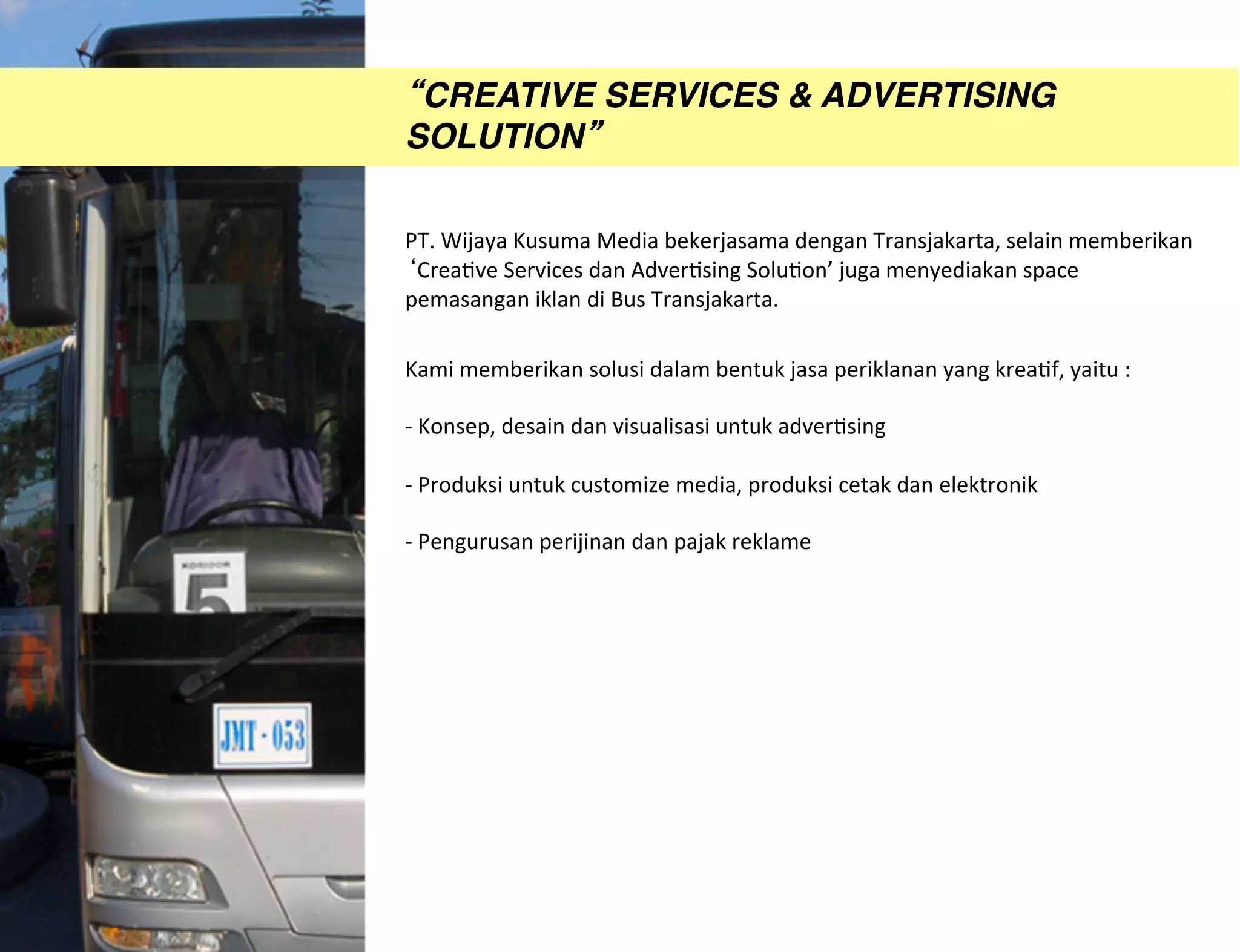 Presentation beriklan di transjakarta | PDF