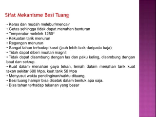 Presentation besi tuang | PPTX