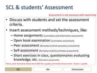 Modernisation of Curricula in HE - the SCL approach | PPT