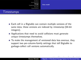 Bigtable: A Distributed Storage System for Structured Data | PDF