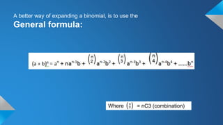 Presentation binomial theorem | PPTX