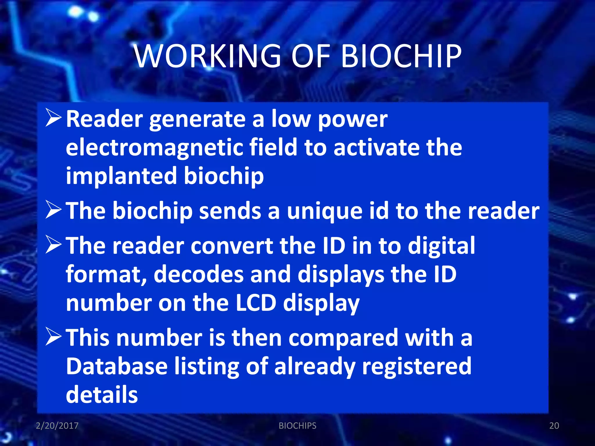 biochip presentation | PPTX
