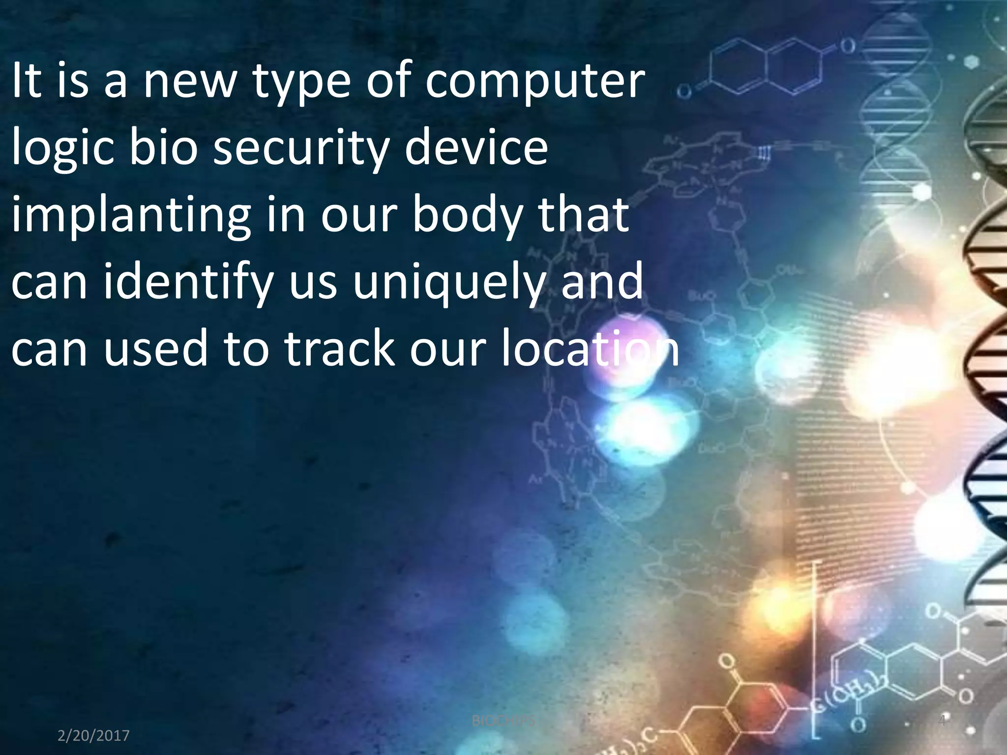 biochip presentation | PPTX