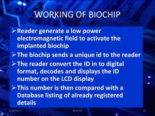 biochip presentation | PPTX