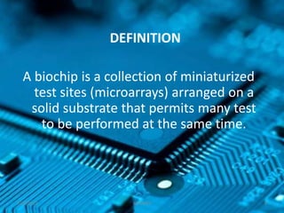 biochip presentation | PPTX