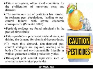 Biological control of insect pest and disease of citrus | PPTX