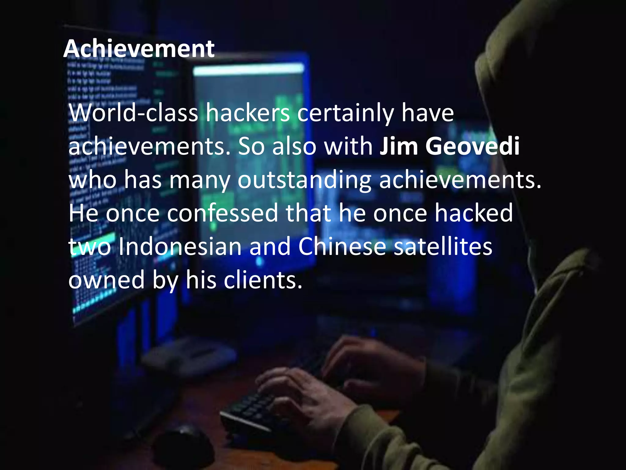 Presentation biography Jim Geovedi | PPTX