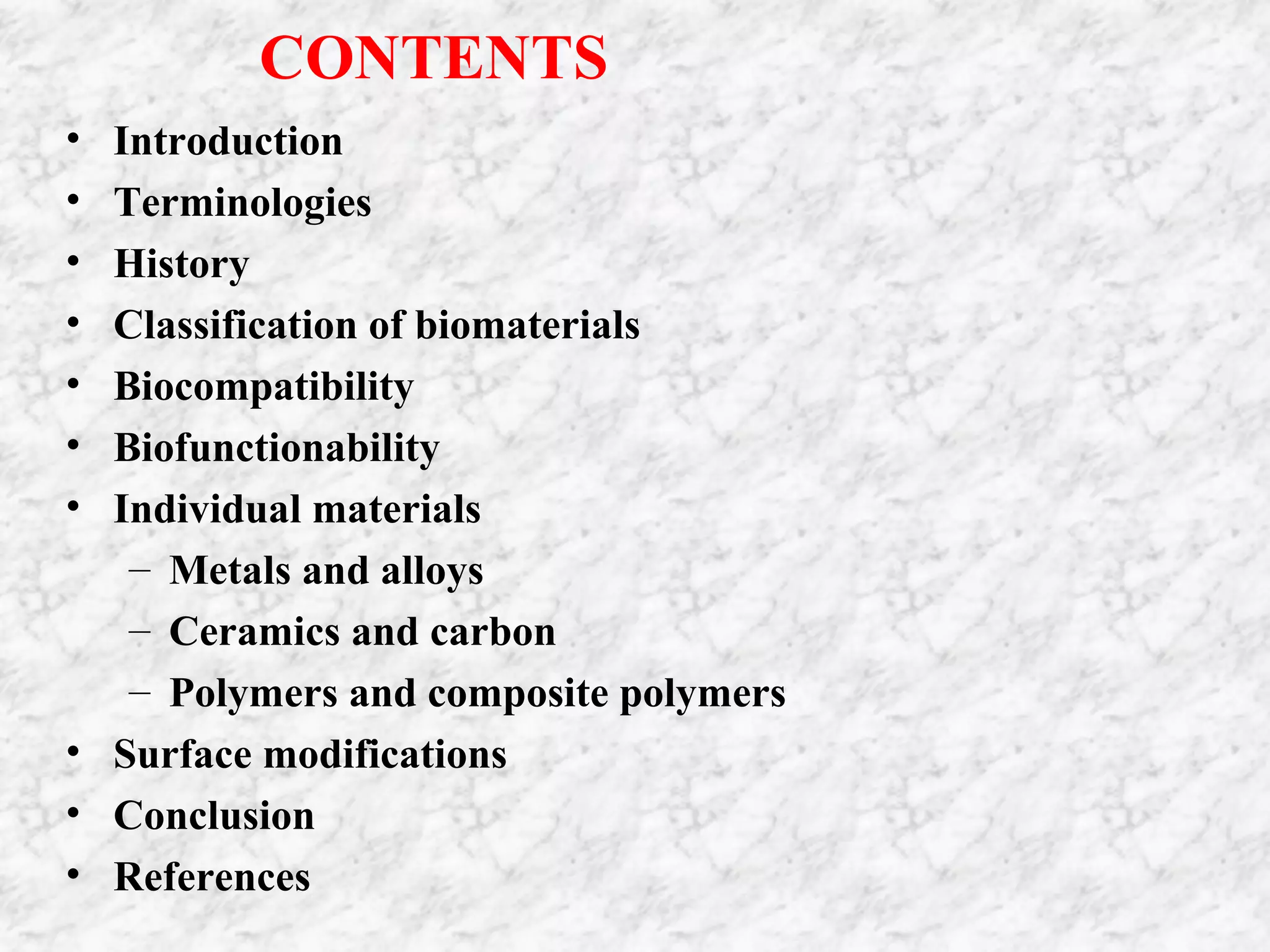 implant biomaterial | PPT