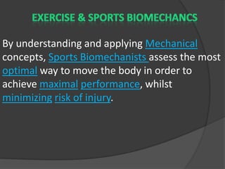 Biomechanics & Sports Improvement | PPTX