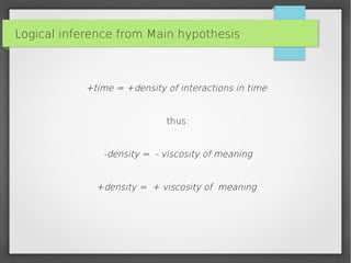 Semantic Density and Time | ODP