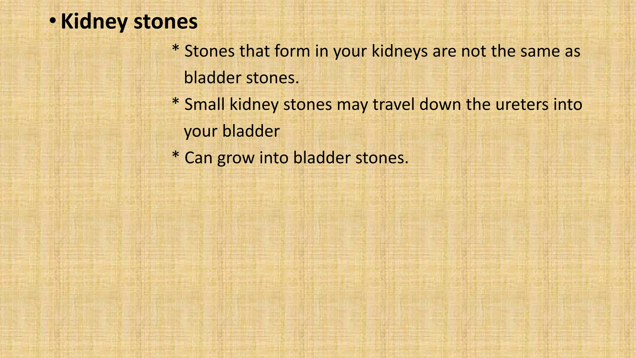 Bladder stone Presentation | PPTX