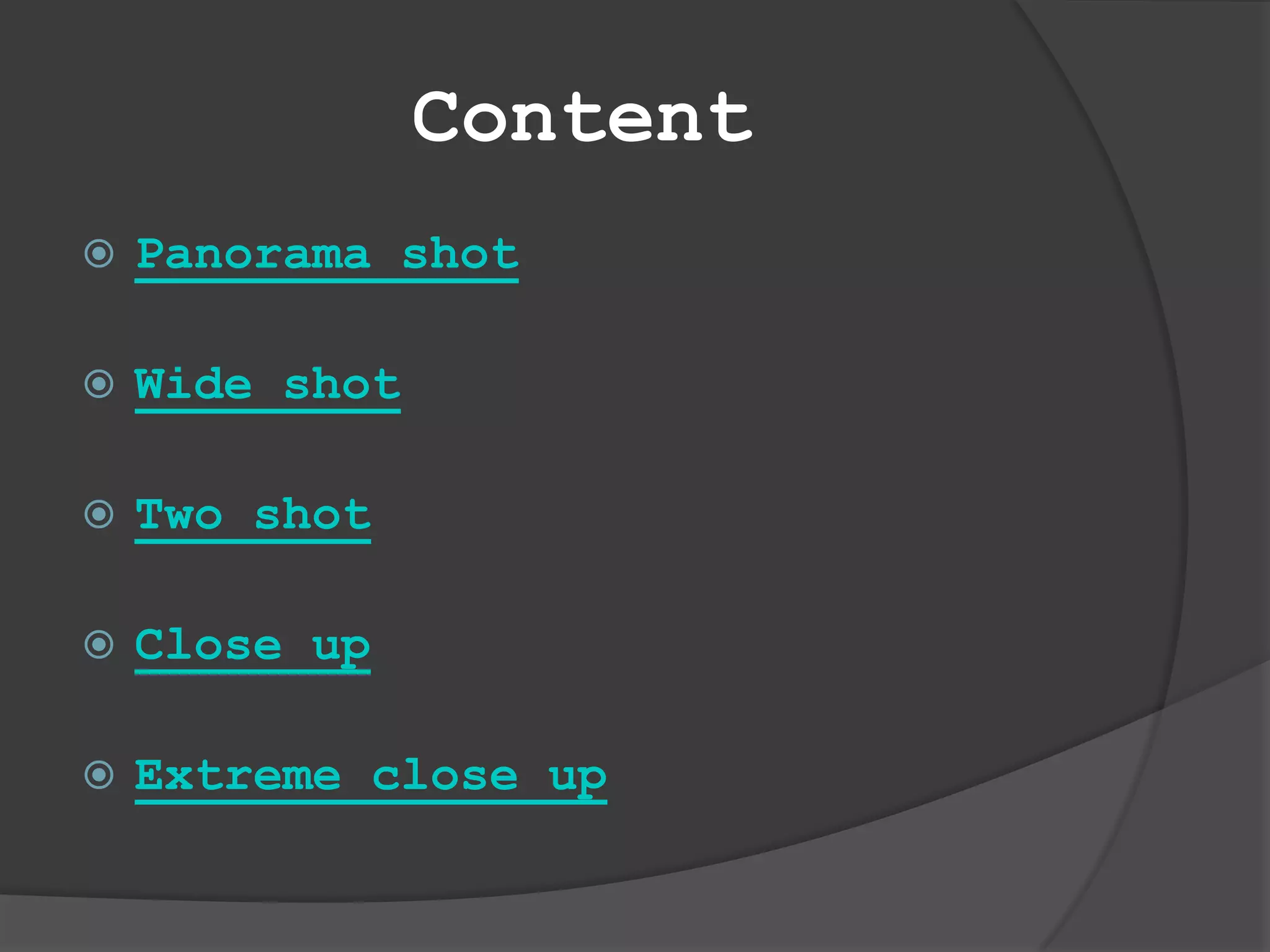 Types of shots | PPTX