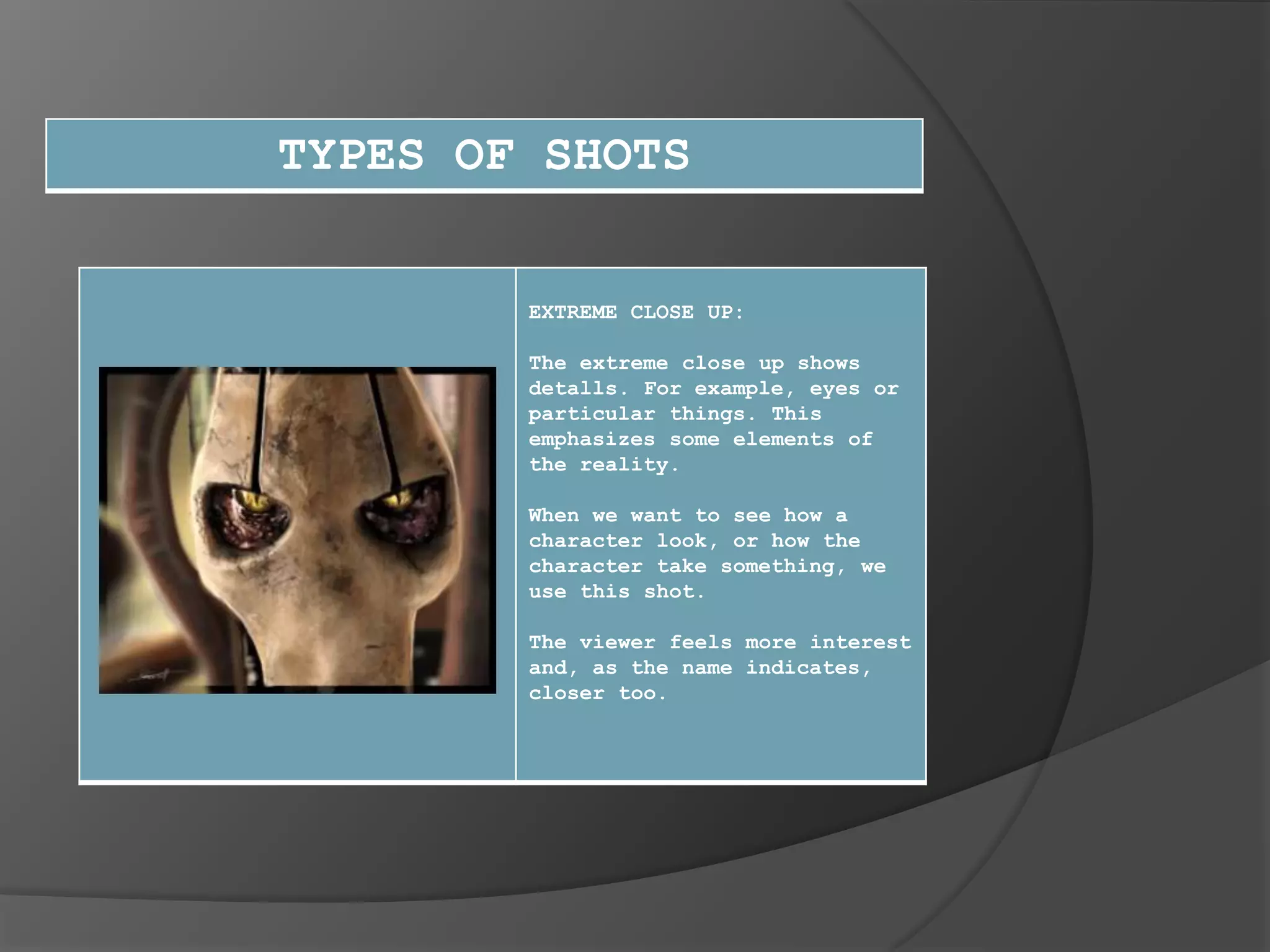 Types of shots | PPTX