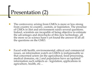 Genetically modified organism | PPT