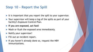 Presentation blood spill handling amc | PPTX