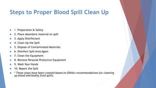 Presentation blood spill handling amc | PPTX