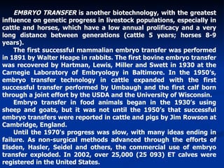 IMPACT OF BIOTECHNOLOGY ON ANIMAL BREEDING AND GENETIC PROGRESS | PPT