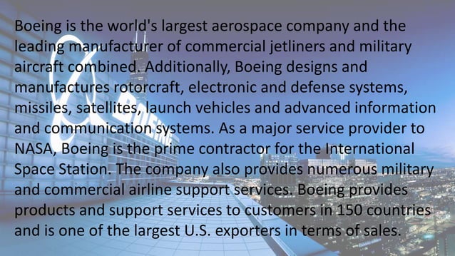 Boeing Company Presentation | POTX
