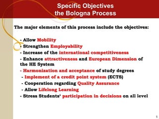 The Bologna process and LMD Implementation | PPTX