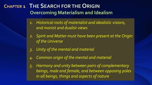The Search for the Origin book 1 chap 1 | PPT