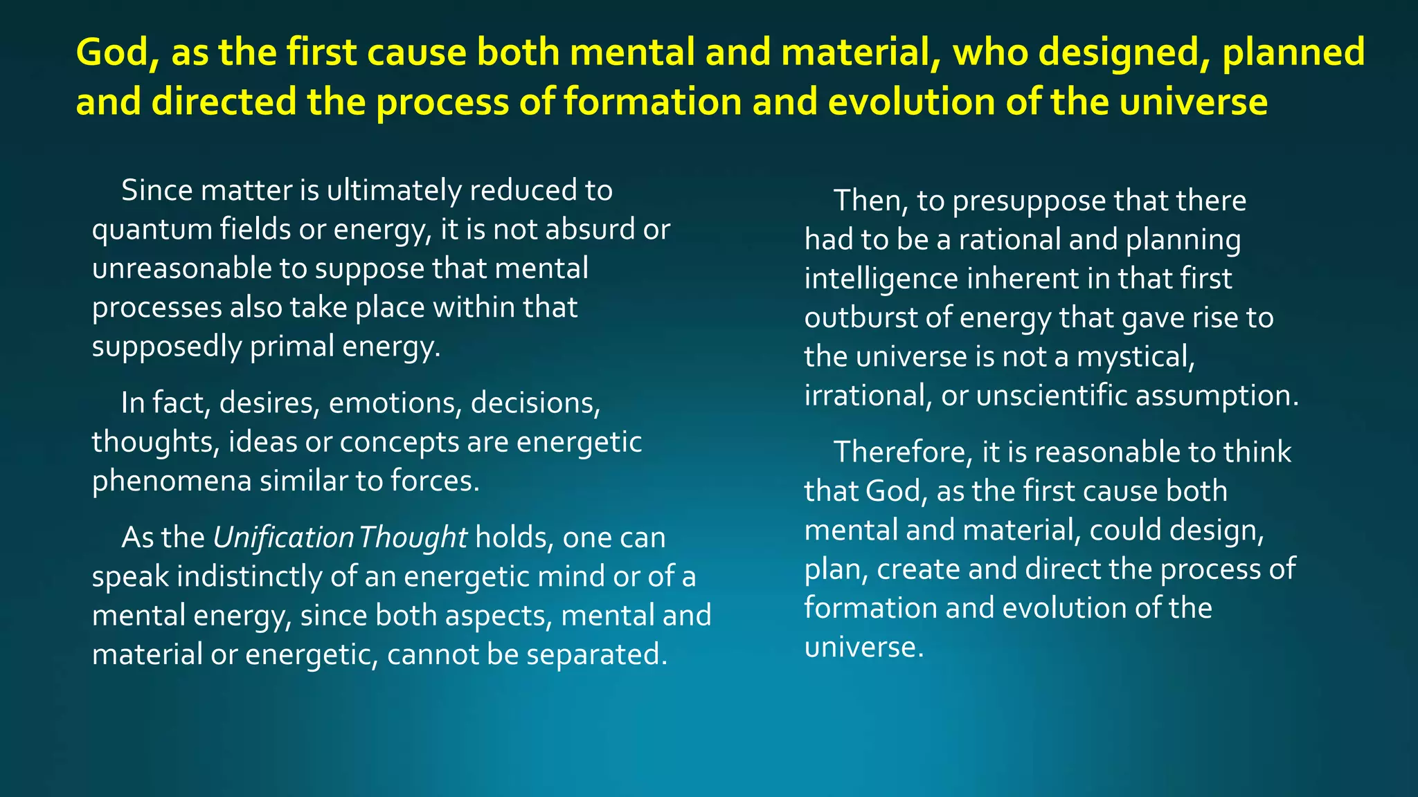 Is there any intelligent design in the universe? book 1 chap 2 | PPTX ...