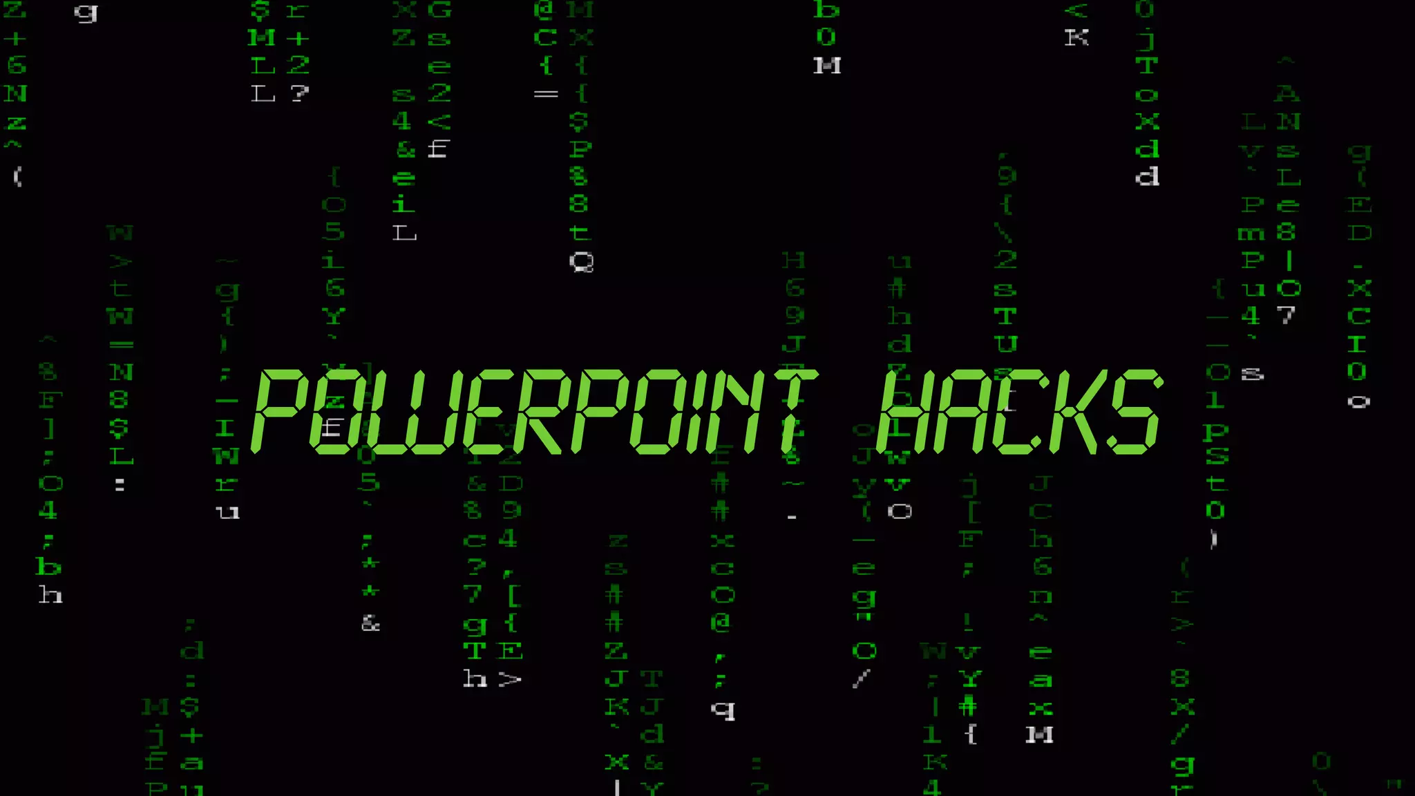 PowerPoint Hacks: Font, Transparent BG, Morphing & More | PPT